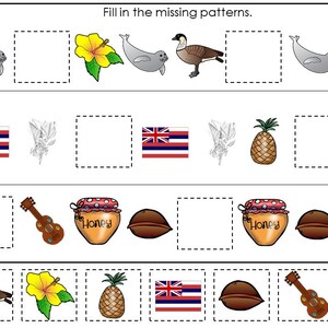 30 Hawaii State Symbols Themed Learning Games Download. ZIP File ...