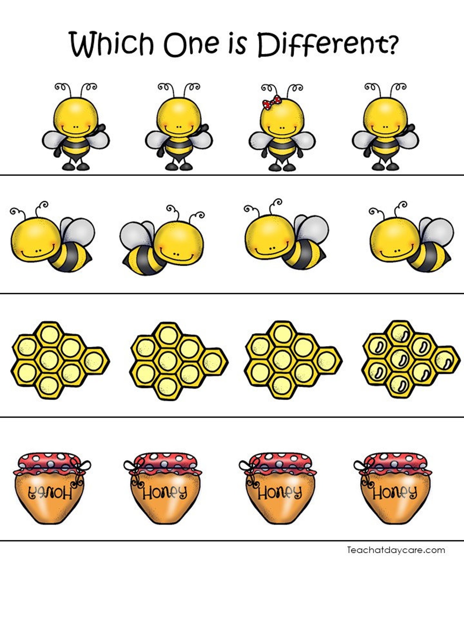 30 Honey Bee Preschool Learning Games Download. Games and - Etsy