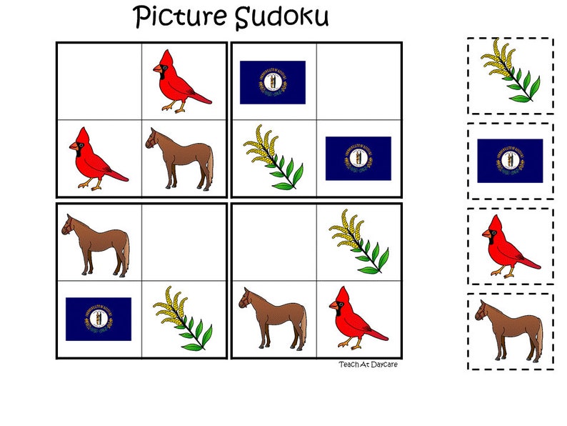 30 Kentucky State Symbols Themed Learning Games Download. ZIP | Etsy