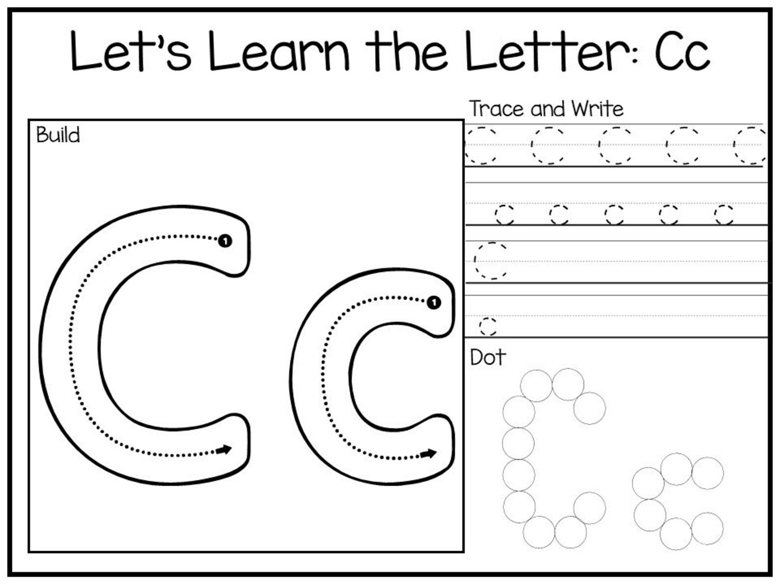 Let's Learn the Letters-build, Trace and Write, and Dot Preschool ...