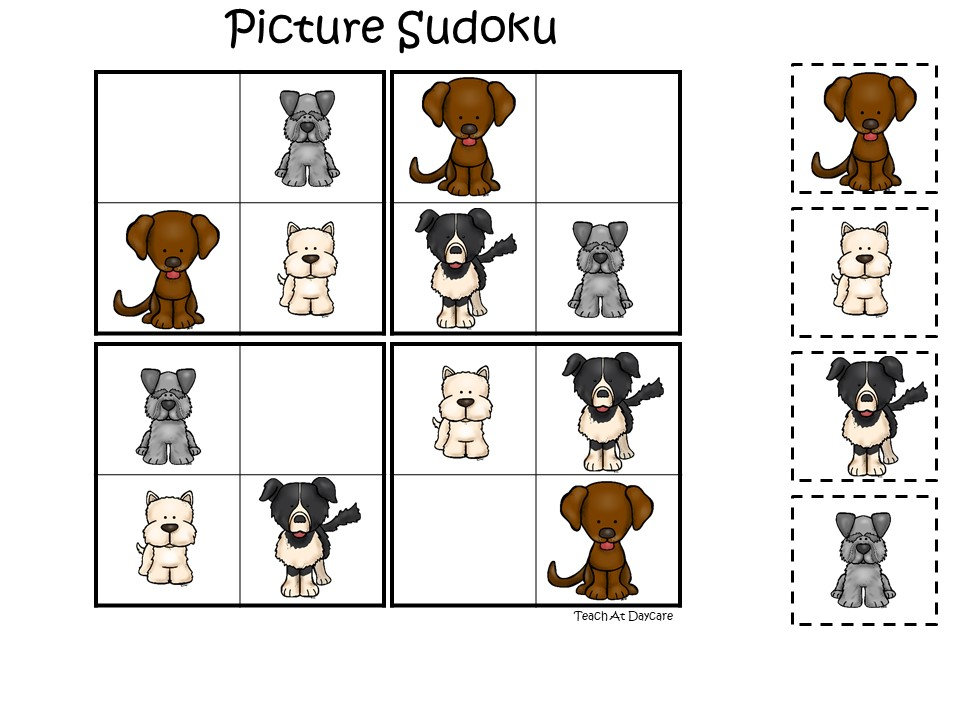 30 Dogs Printable Preschool Games Download. Games and Activities in PDF ...