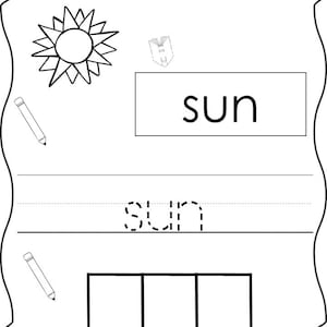 10 Weather Themed Printable Worksheets. Color, Read, Trace, Letter Box ...