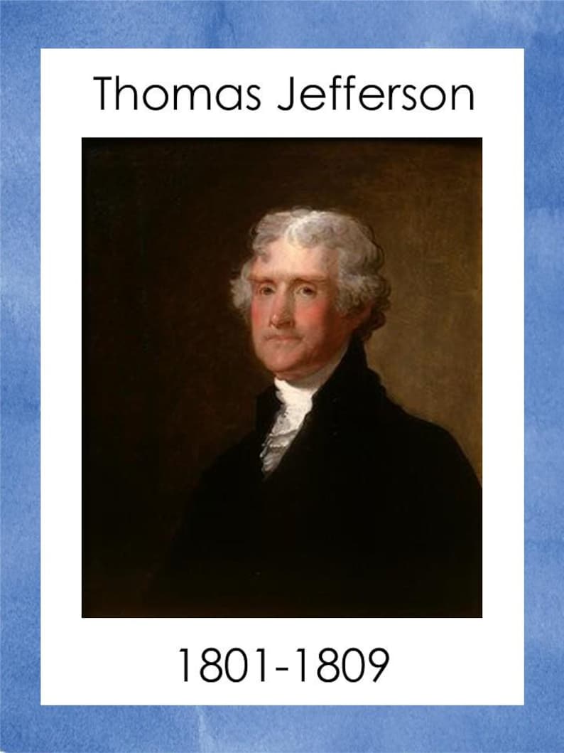 47 U.S. Presidents Classroom Posters and Wall Charts. US History. Full ...