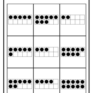 9 Printable Build It Numbers Work Mats. Preschool-kindergarten Numbers ...