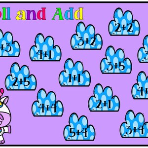 10 Printable Unicorn Themed Kindergarten Math Center Games and ...