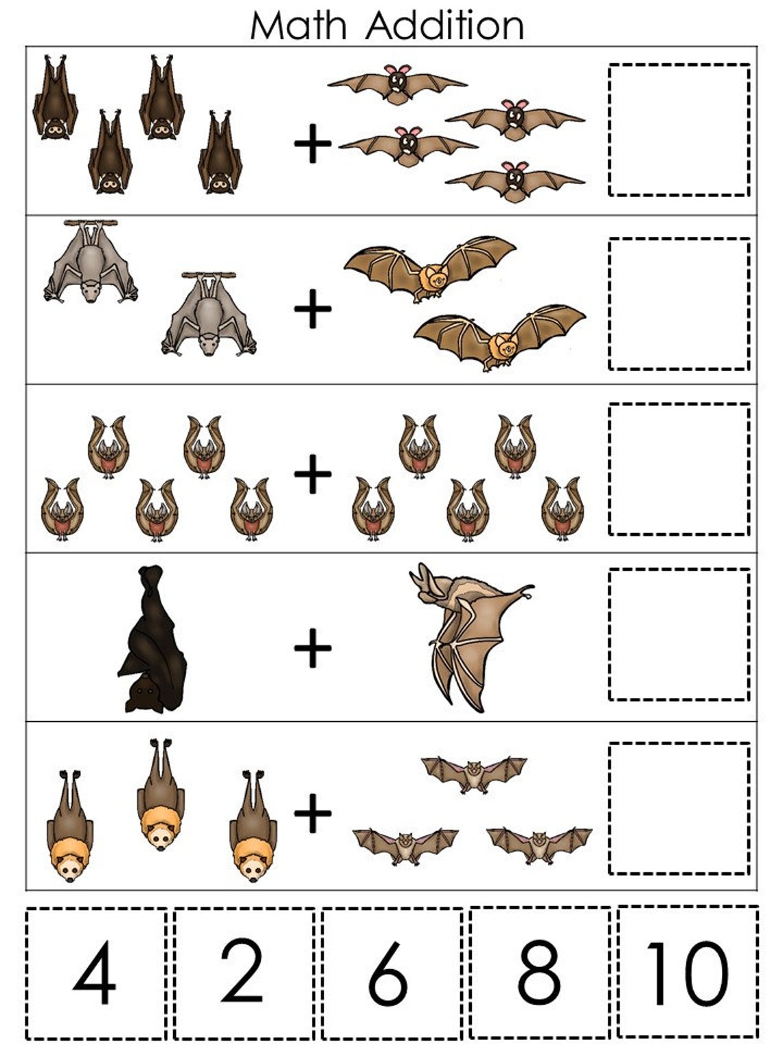 30 Bats Printable Preschool Educational Games Download. Games and ...