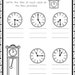 10 Printable Let's Tell Time Worksheets. Kdg.2nd Grade Math. (Download ...