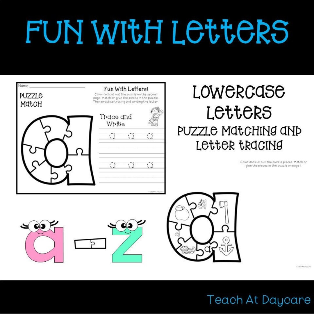 Lowercase Alphabet Fun With Letters Worksheets. Puzzles & Letter ...