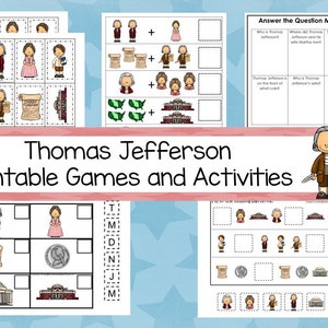 30 Thomas Jefferson Games Download. Games and Activities in PDF Files ...