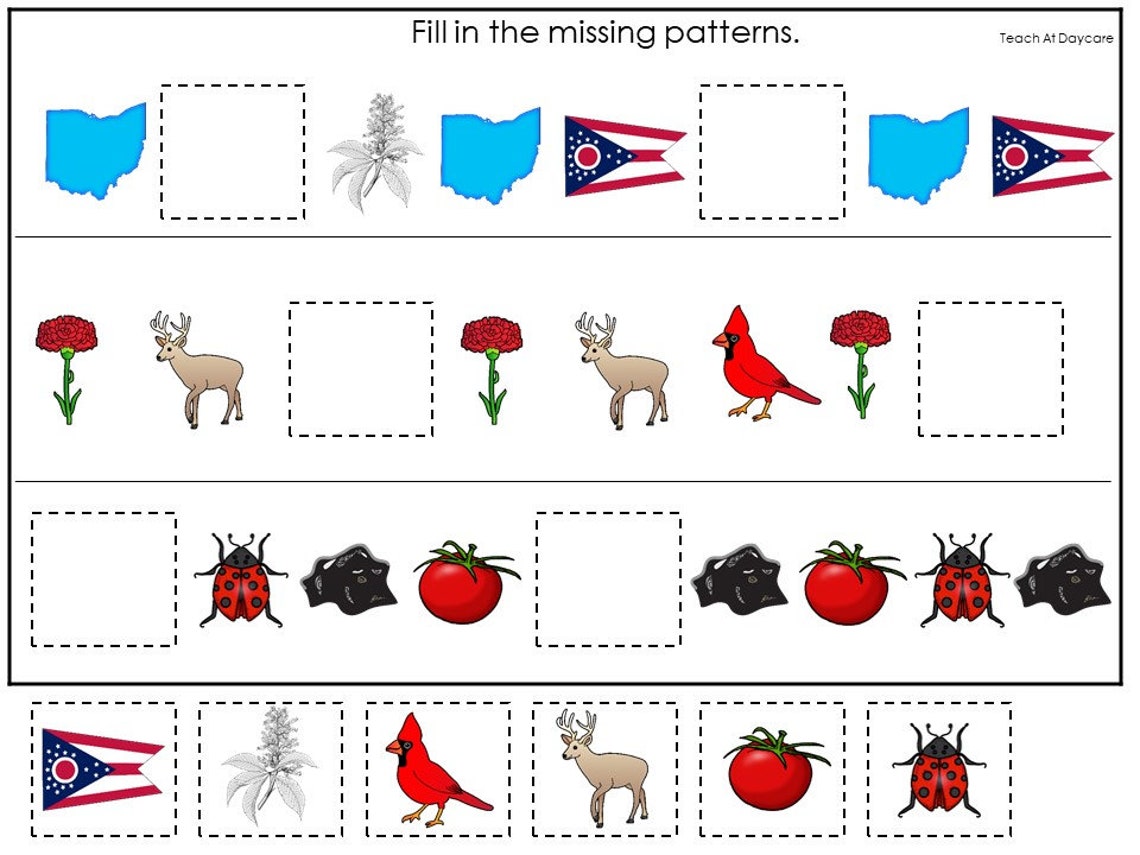 30 Ohio State Symbols Themed Learning Games Download. ZIP File | Etsy