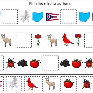 30 Ohio State Symbols Themed Learning Games Download. ZIP File ...
