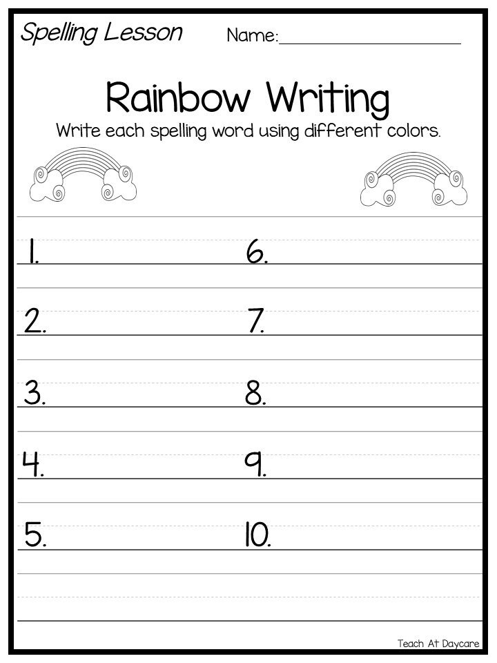 Fry Sight Words Spelling Unit 41-50, Trace & Write (PDF) - Etsy