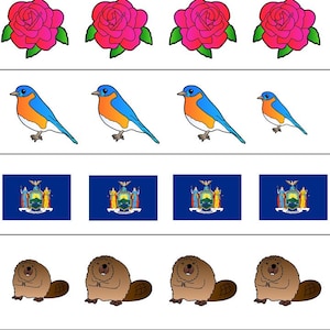 30 New York State Symbols Themed Learning Games Download. ZIP File ...
