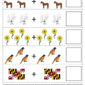 30 Maryland State Symbols Themed Learning Games Download. ZIP File ...
