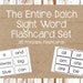 The Entire Dolch Set. Pre-primer Through 3rd Grade and 95 Dolch Nouns ...