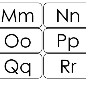 26 Printable Alphabet Flashcards. Upper and Lowercase. Preschool ...