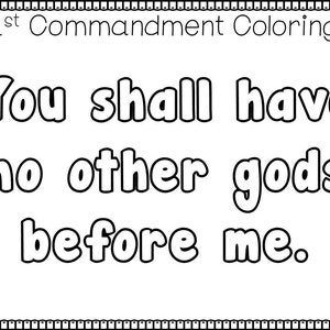 10 Commandments Tracing and Handwriting Worksheets. Preschool-5th Grade ...