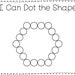 15 I Can Dot the Shapes Preschool and Kindergarten Worksheets. Child ...
