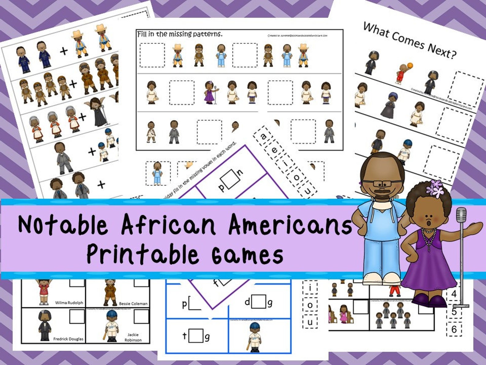 30 Notable African Americans Games Download. Games and - Etsy