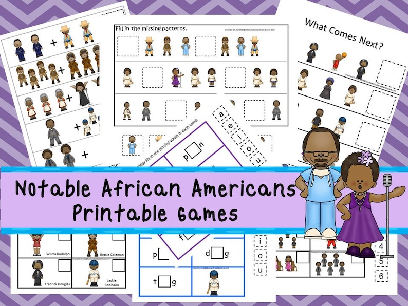 30 Notable African Americans Games Download. Games and - Etsy