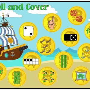10 Printable Pirates Themed Kindergarten Math Center Games and ...