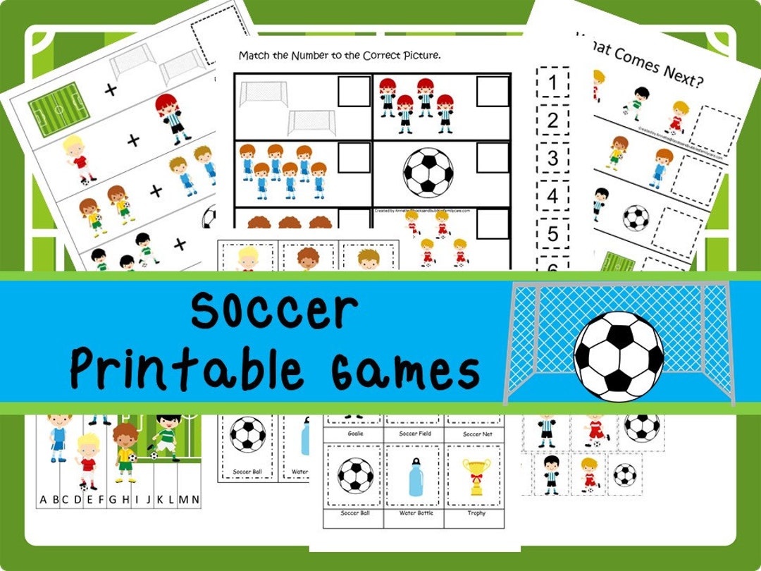 30 Soccer Games Download. Games and Activities in PDF Files. - Etsy