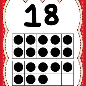 Numbers 11-20 Ten Frame Posters, Classroom Charts (PDF) - Etsy