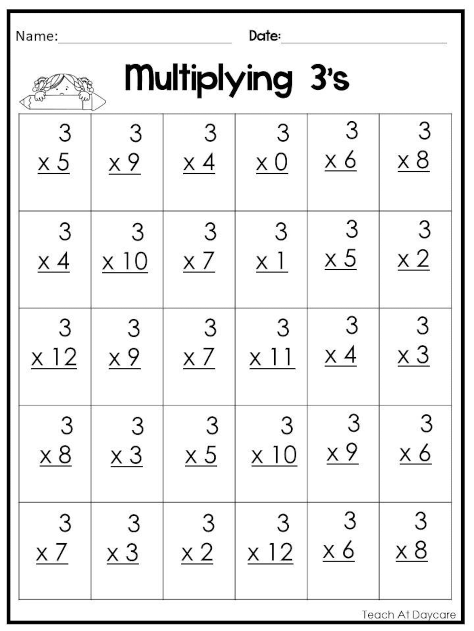 Multiplication Worksheets: Math Practice, 2nd-4th Grade (PDF Download ...