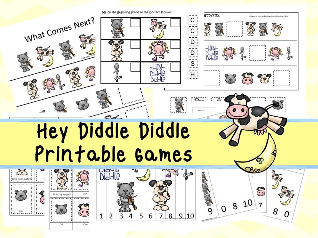 30 Hey Diddle Diddle Games Download. Games and Activities in PDF Files ...