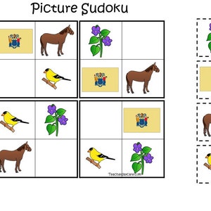 30 New Jersey State Symbols Themed Learning Games Download. ZIP File ...