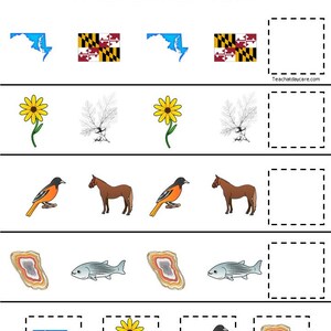 30 Maryland State Symbols Themed Learning Games Download. ZIP File ...