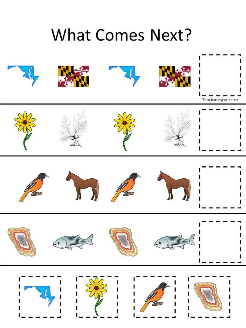 30 Maryland State Symbols Themed Learning Games Download. ZIP - Etsy