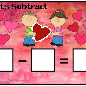 10 Printable Valentine's Day Themed Kindergarten Math Center Games and ...