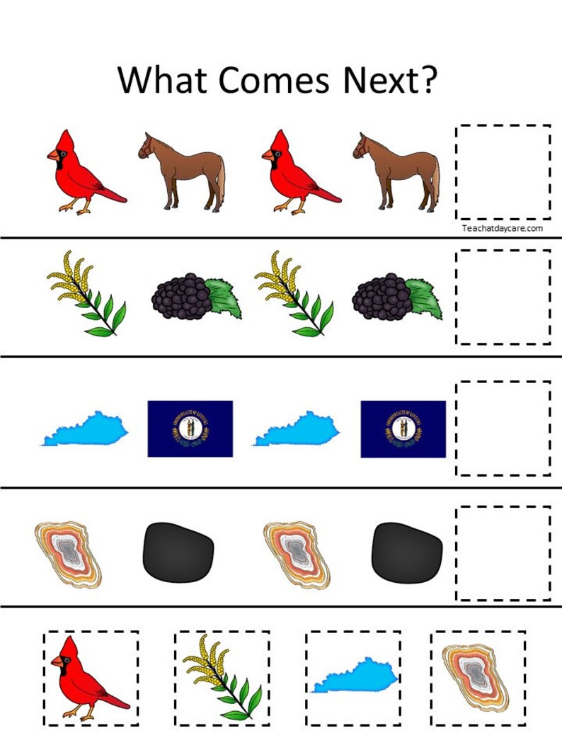 30 Kentucky State Symbols Themed Learning Games Download. ZIP | Etsy