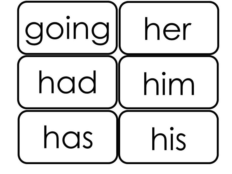 41 Printable Dolch 1st Grade Sight Word Flashcards. | Etsy