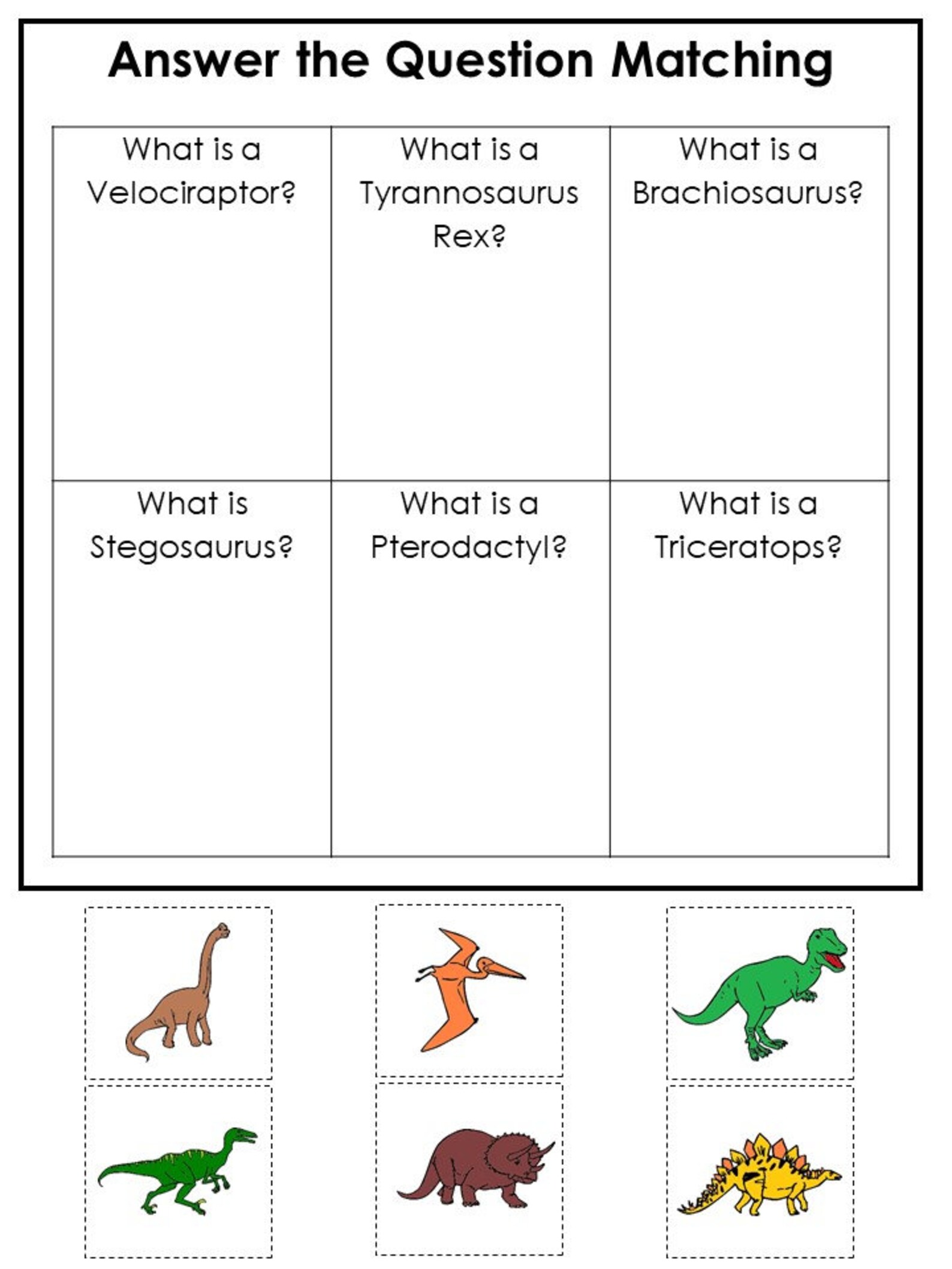 30 Dinosaur Printable Preschool Educational Games Download. | Etsy