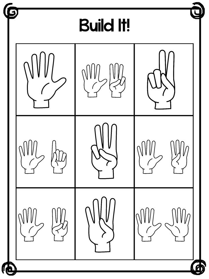 9 Printable Build It Numbers Work Mats. Preschool-kindergarten - Etsy ...