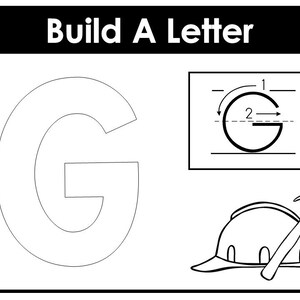 26 Printable Alphabet Build A Letter Worksheets. Preschool-kdg Phonics ...
