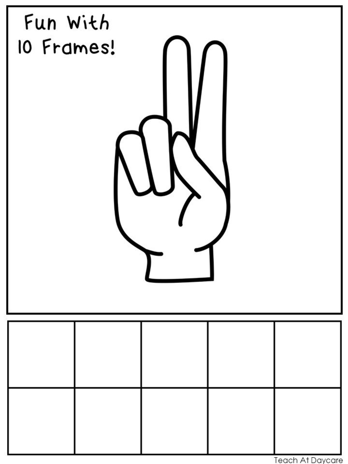 60 Printable Fun With 10 Frames Numbers 1-10 Worksheets. Preschool ...
