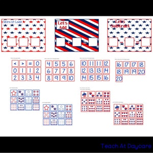 10 Printable 4th of July Themed Kindergarten Math Center Games and ...