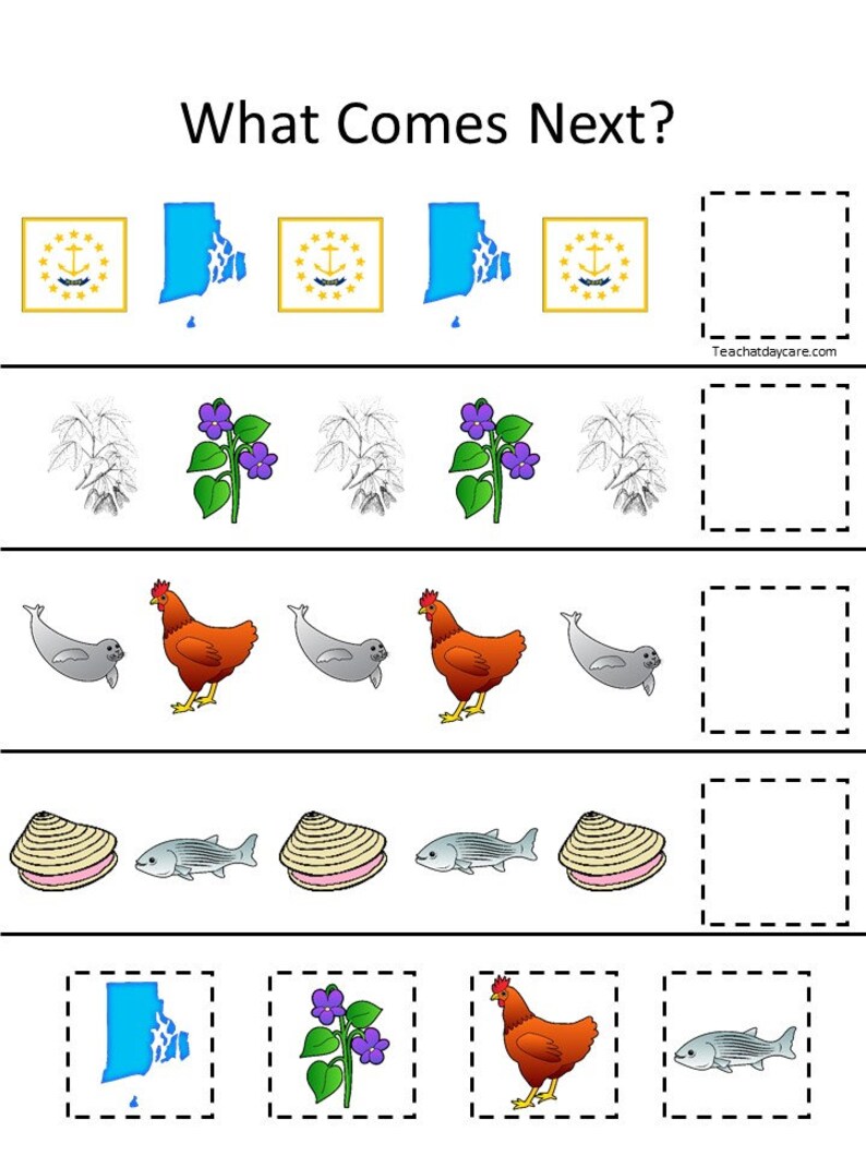 30 Rhode Island State Symbols Themed Learning Games Download. - Etsy