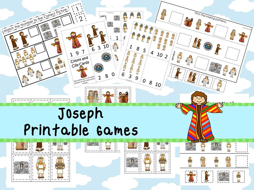 30 Joseph Games Download. Games and Activities in PDF Files. - Etsy UK