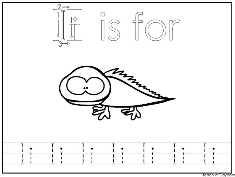 Alphabet Animal Phonics Color and Trace Worksheets. Preschool-kdg ...