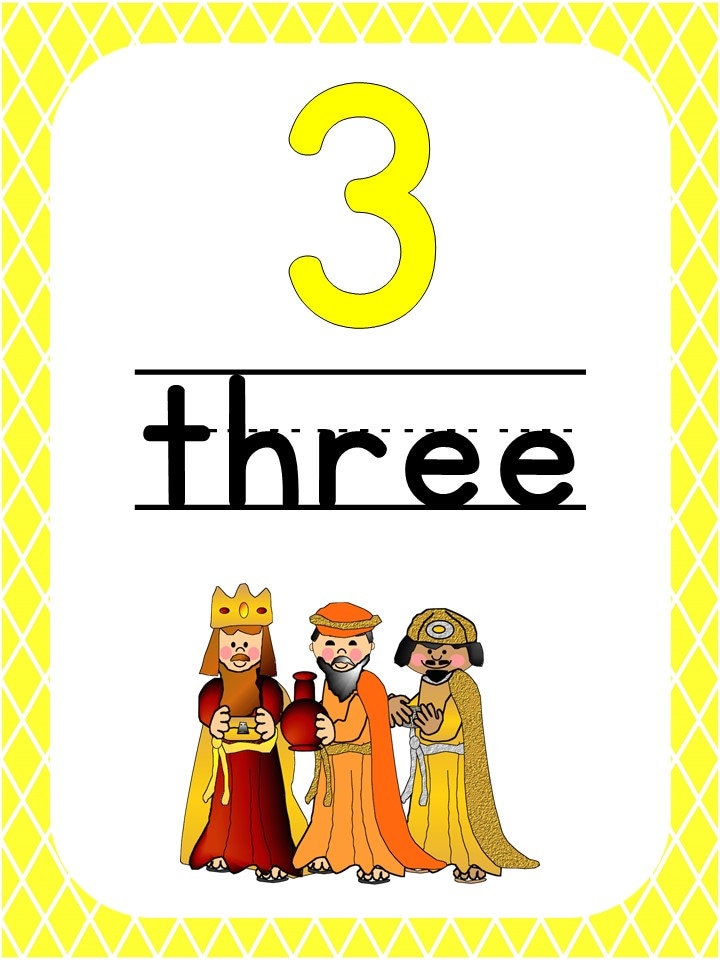20 Printable Bible Number Posters. Preschool-kindergarten | Etsy