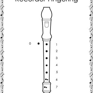 30 Soprano Recorder Fingering Charts. Baroque Style. Music Composition ...
