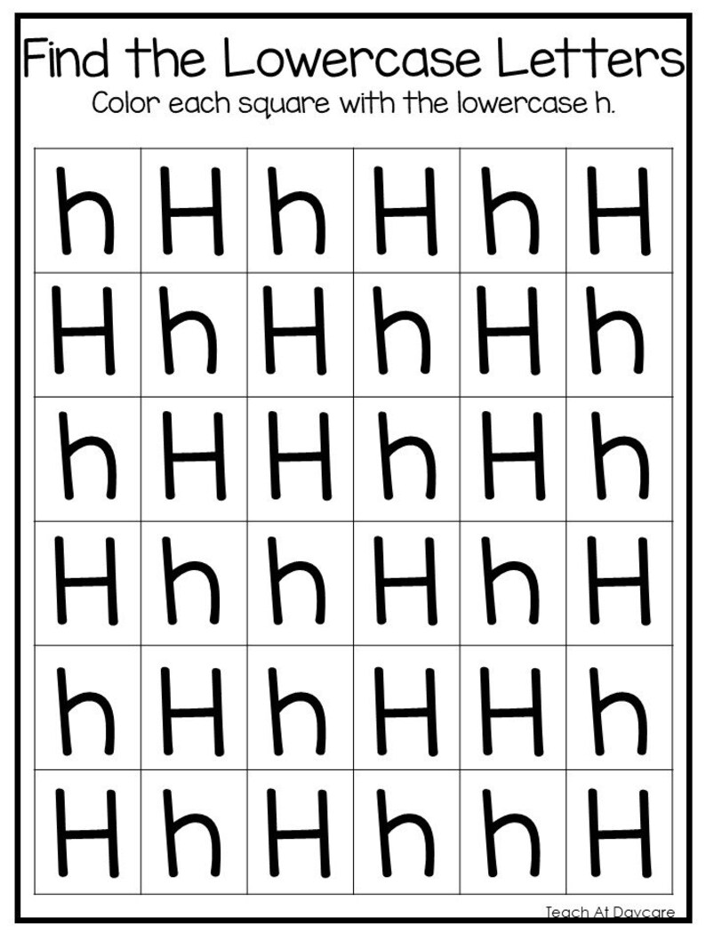 26 Find the Lowercase Letters Worksheets. | Etsy