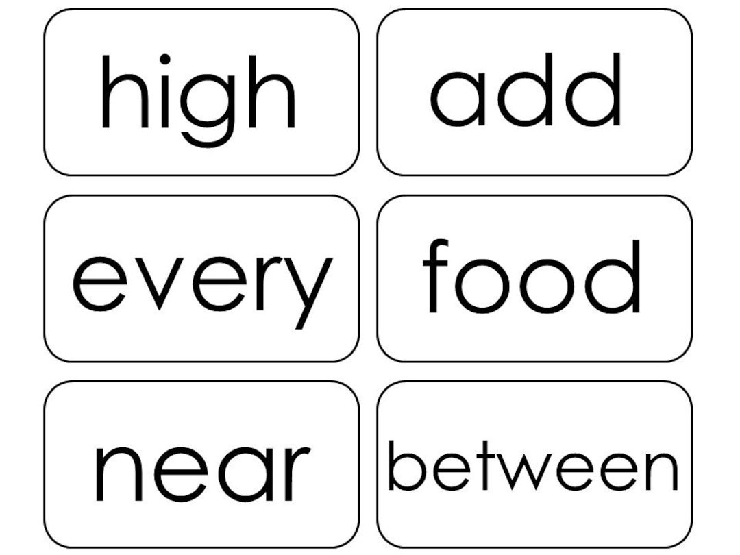 100 Printable Fry's Third Hundred Sight Word Flashcards. 2nd-3rd Grade ...