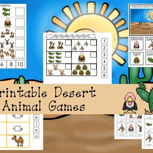 30 Desert Animals Preschool Educational Learning Games Download. Games ...