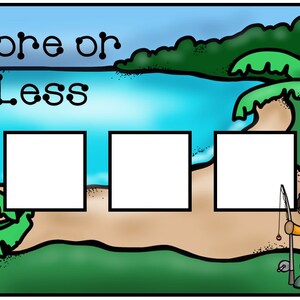 10 Printable Gone Fishing Themed Kindergarten Math Center Games and ...