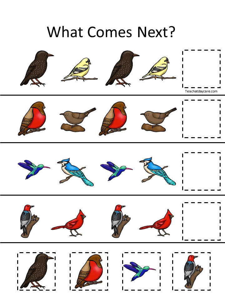 30 Printable Preschool Birds Learning Games Download. Games | Etsy